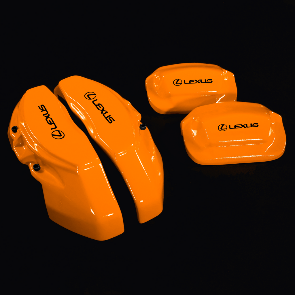 Custom Brake Caliper Covers for Lexus in Orange Color – Set of 4 + War ...