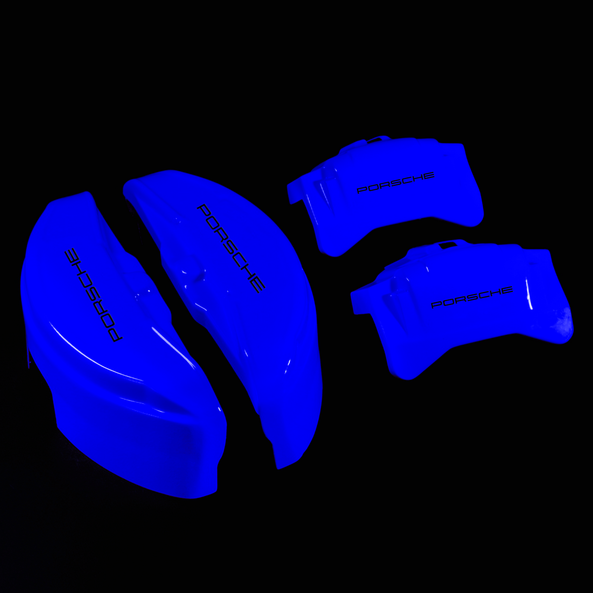 Custom Brake Caliper Covers for Porsche in Blue Color – Set of 4 + War ...