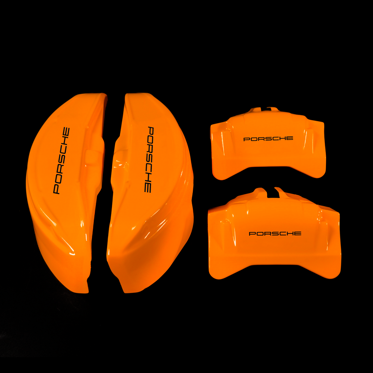 Custom Brake Caliper Covers for Porsche in Orange Color – Set of 4 + W ...