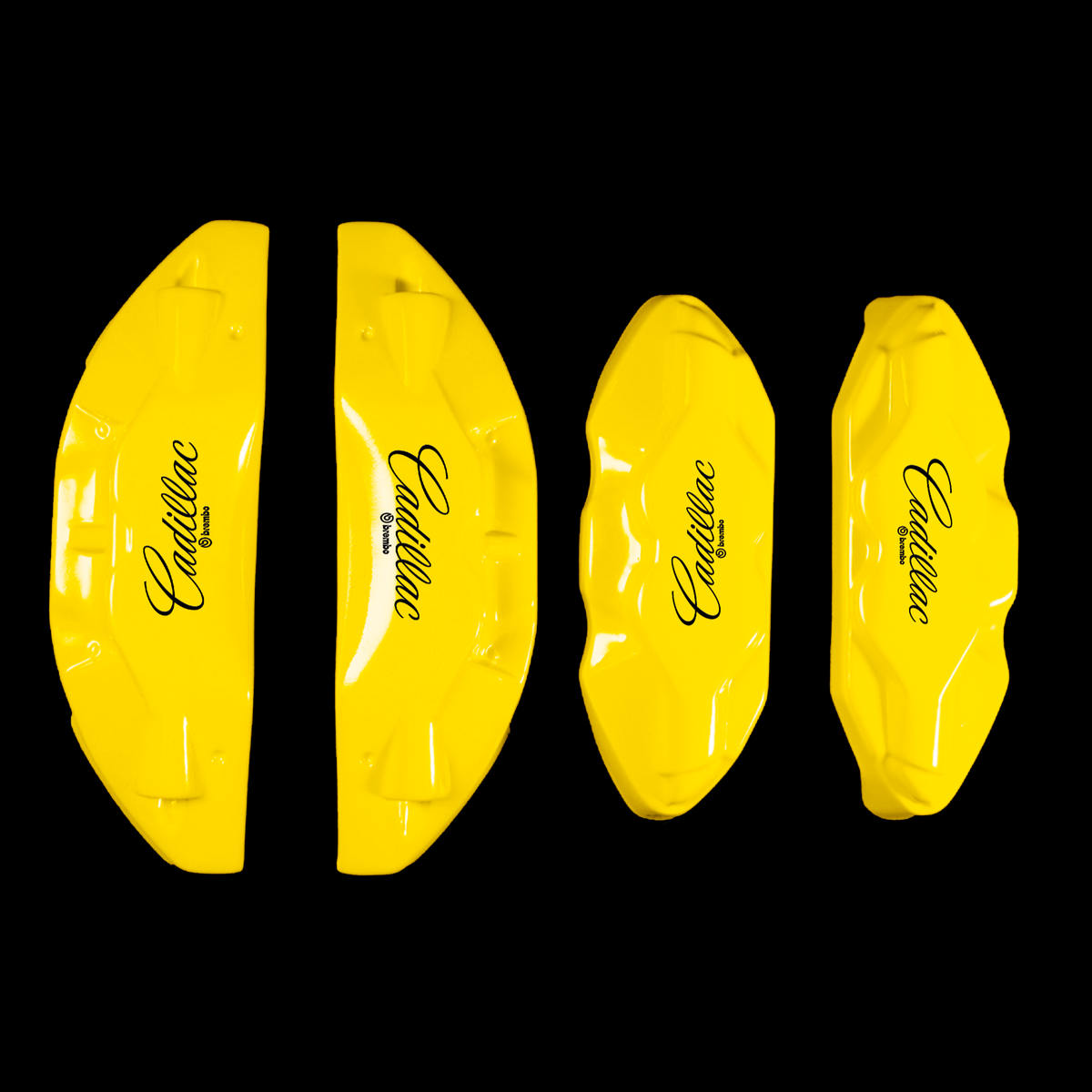 Custom Brake Caliper Covers for Cadillac in Yellow Color – Set of 4 ...