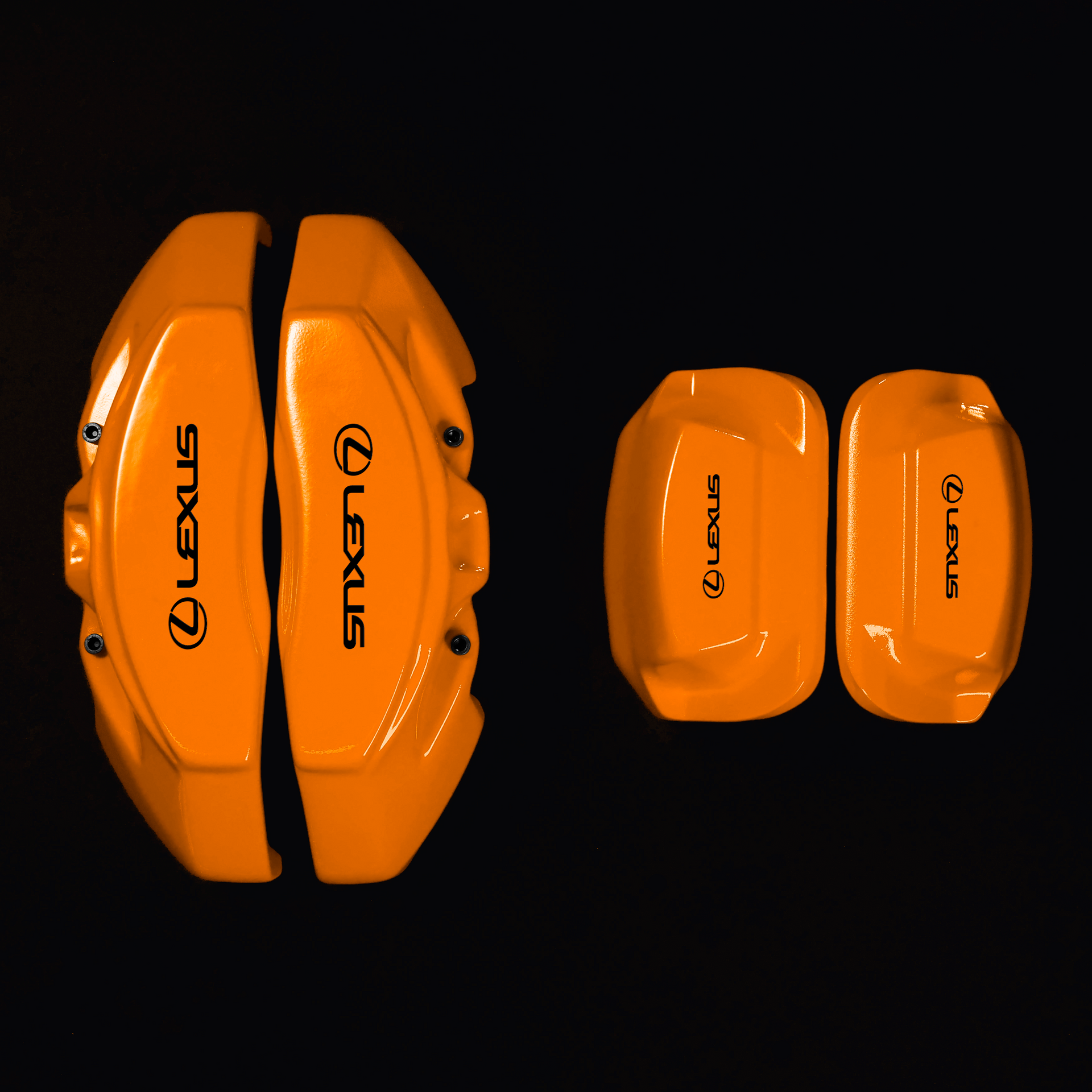 Custom Brake Caliper Covers for Lexus in Orange Color – Set of 4 + War ...