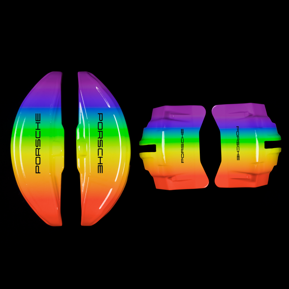 Custom Brake Caliper Covers for Porsche in Custom Color – Set of 4 + W ...