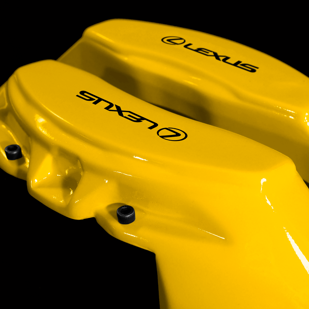 Custom Brake Caliper Covers for Lexus in Yellow Color – Set of 4 + War ...
