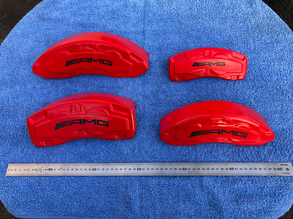Brake Caliper Covers for Mercedes-Benz Universal – AMG Style in Red Co ...