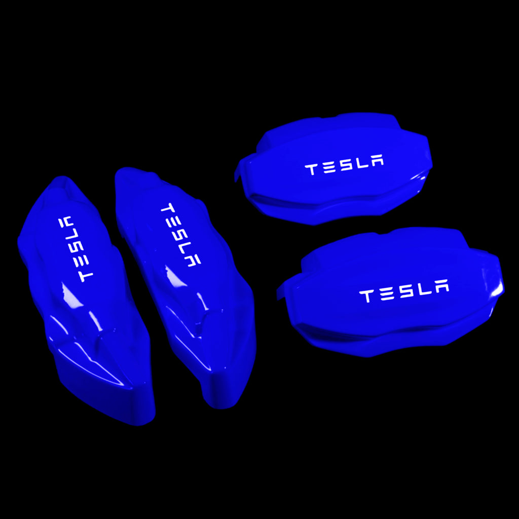 Brake Caliper Covers for Tesla Model X 2017-2020 in Blue Color – Set o ...