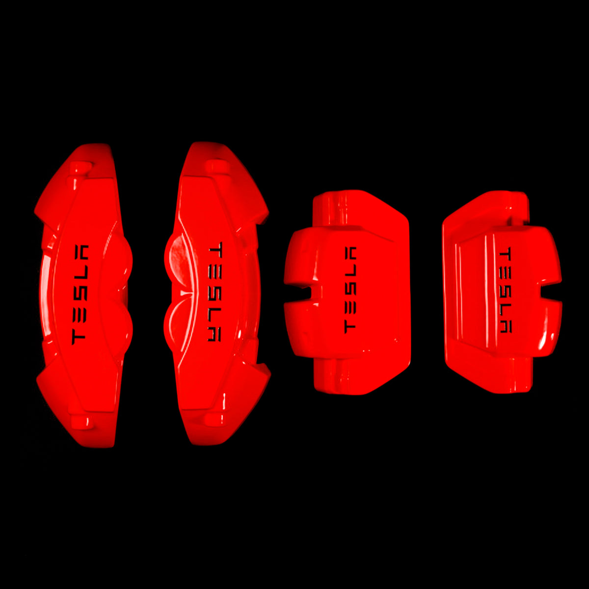 Brake Caliper Covers for Tesla Model 3 2017-2023 in Red Color – Set of ...