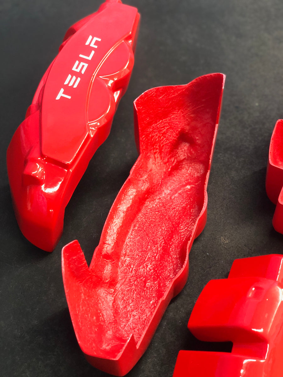 Brake Caliper Covers for Tesla Model Y 2020-2023 in Red Color – Set of ...